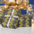 Graduation Congratulations Cap Gold Glitter Wrapping Paper | Zazzle