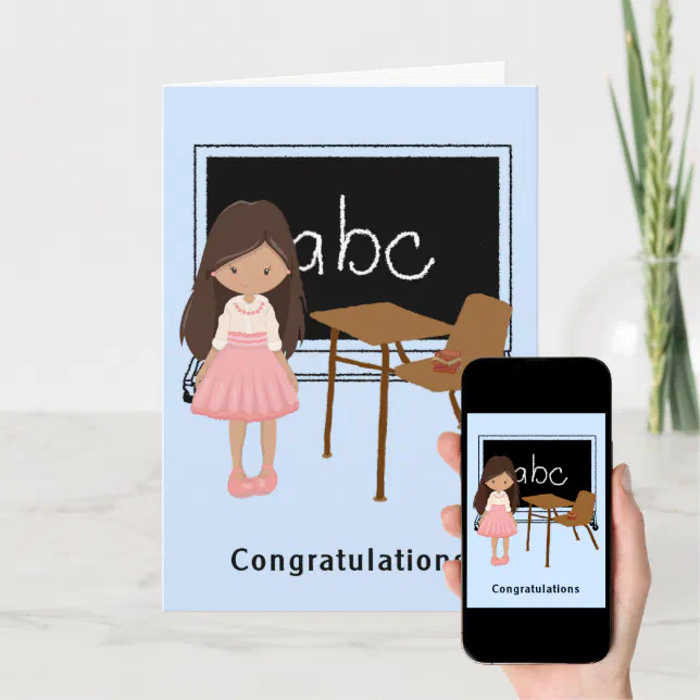 Graduation Congratulations Card from Kindergarten. | Zazzle