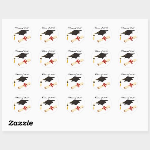 Graduation Congratulations Classic Round Sticker | Zazzle