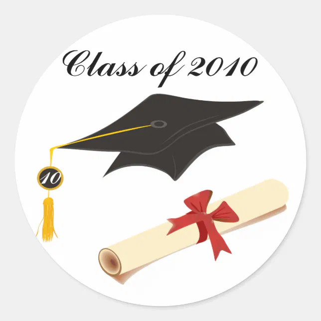 Graduation Congratulations Classic Round Sticker | Zazzle