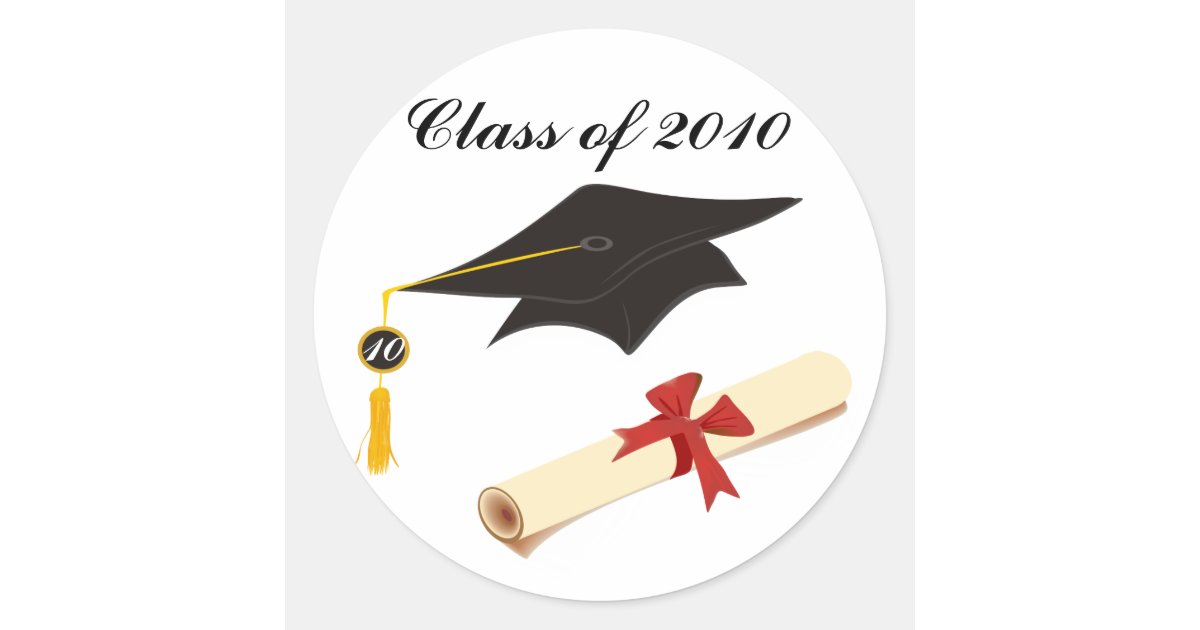 Graduation Congratulations Classic Round Sticker | Zazzle