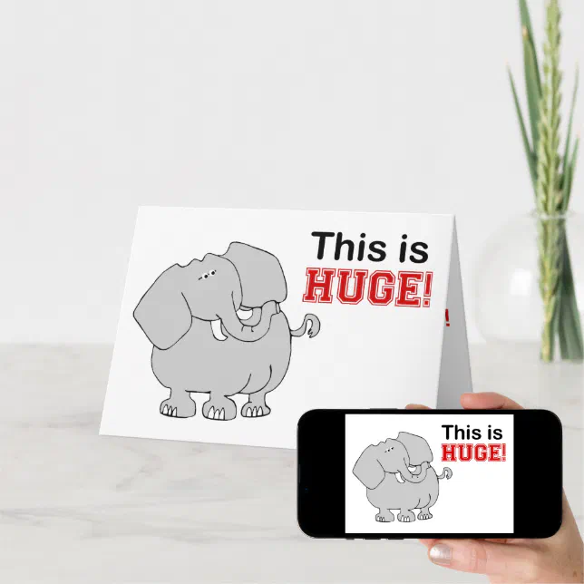 Graduation congratulations elephant card | Zazzle