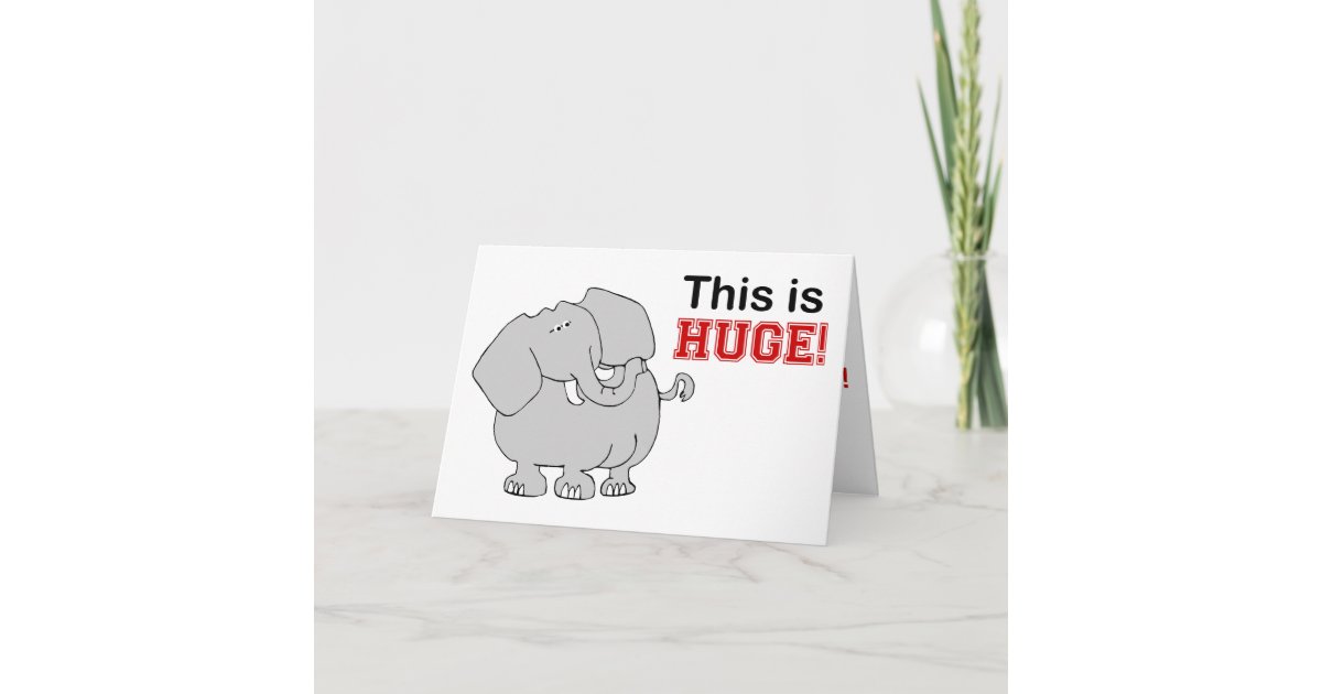 Graduation congratulations elephant card | Zazzle