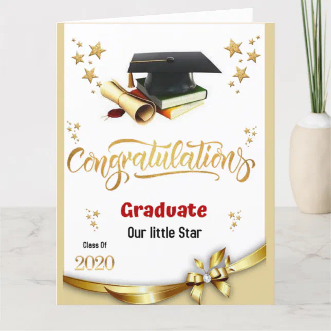 Graduation Congratulations Folded Card | Zazzle