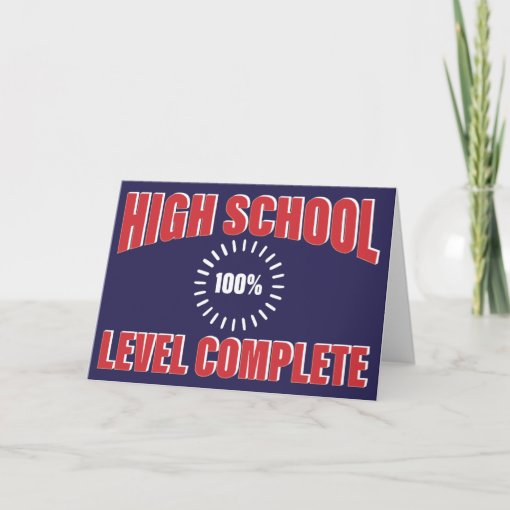 Graduation Congratulations Level Complete Funny Card | Zazzle