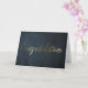 Graduation Congratulations Navy Blue and Gold Card | Zazzle