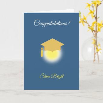 Graduation Congratulations on Award Blue Card | Zazzle