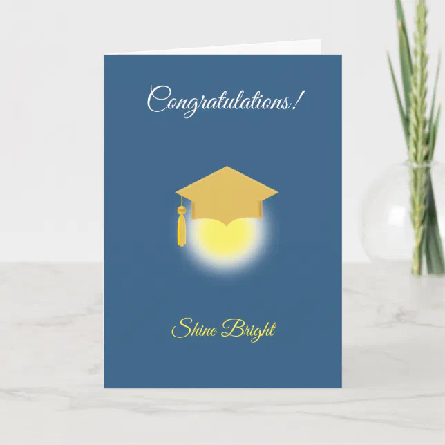 Graduation Congratulations on Award Blue Card | Zazzle
