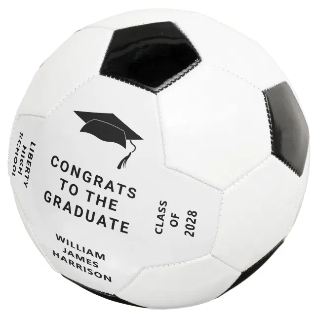 Graduation Congratulations Personalized Soccer Ball | Zazzle