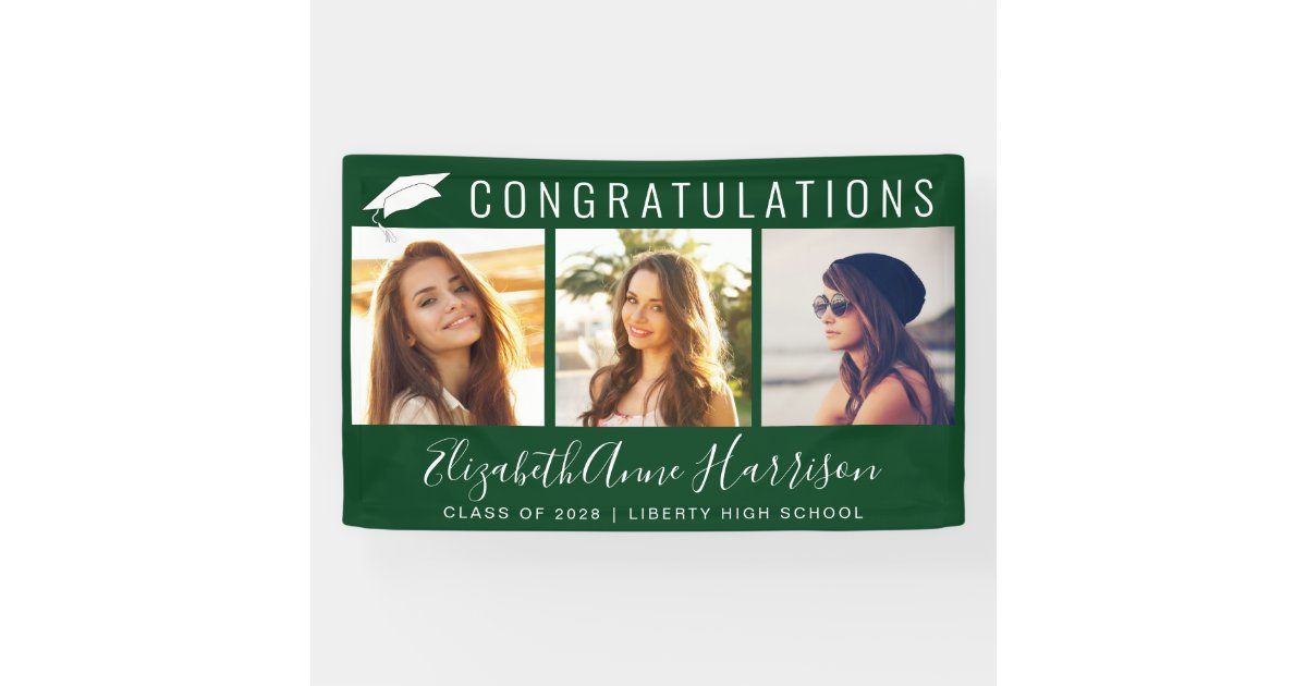 Graduation Congratulations Photo Banner | Zazzle