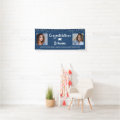 Graduation Congratulations Photo Script Blue Banner | Zazzle