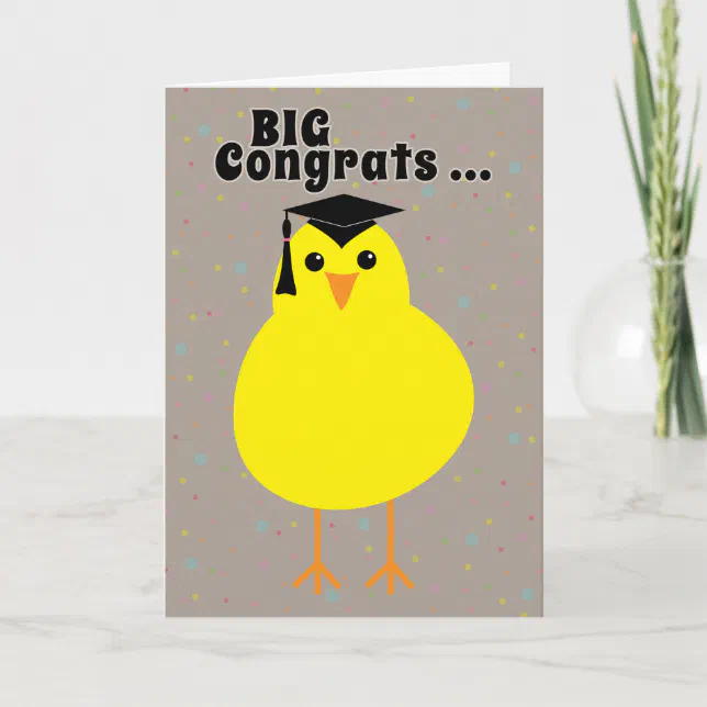 Graduation Congratulations to One Smart Chick Card | Zazzle