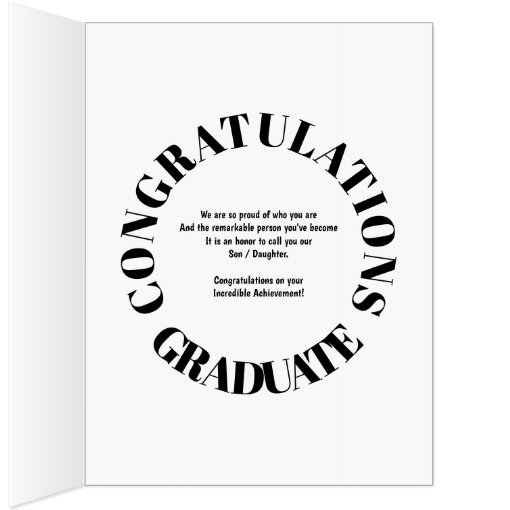 Graduation congratulations way to go | Personalize Card | Zazzle