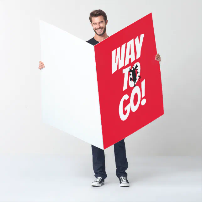 Graduation congratulations way to go | Personalize Card | Zazzle