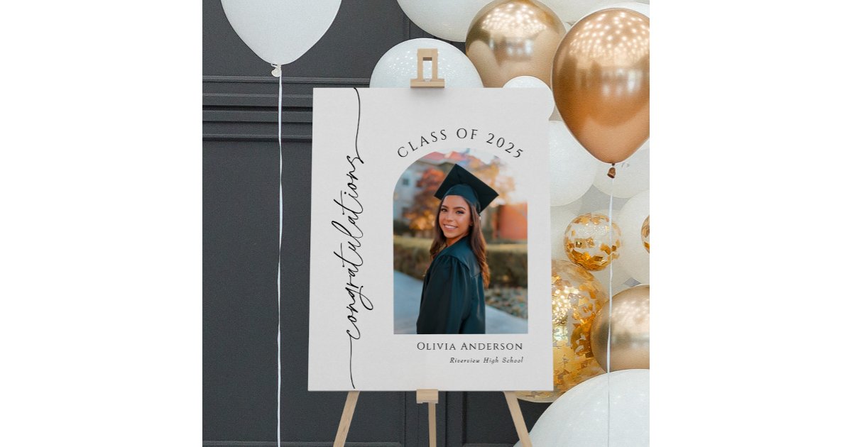 Graduation Congratulations Welcome Foam Board | Zazzle