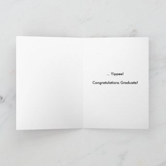 Graduation Congratulations Yippee Dog Card | Zazzle