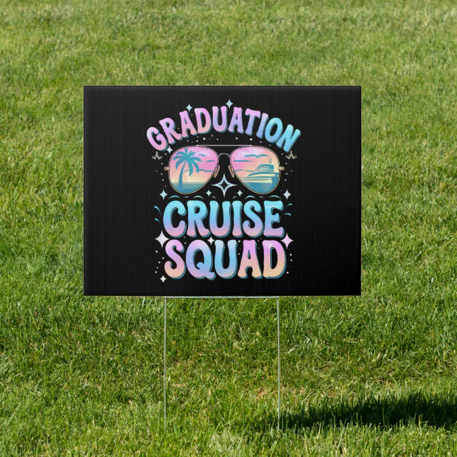 Graduation Cruise Squad Cruising Ship Retro Sign | Zazzle