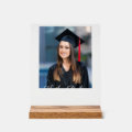 Graduation Custom Name Image Shool Grad Class Acrylic Sign | Zazzle