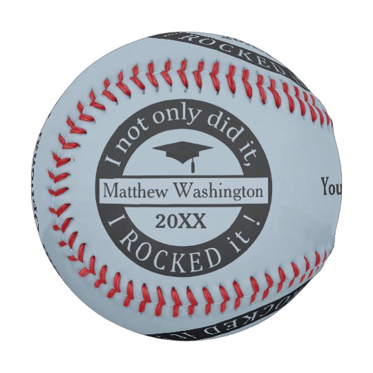 Graduation custom name & year baseball | Zazzle.com