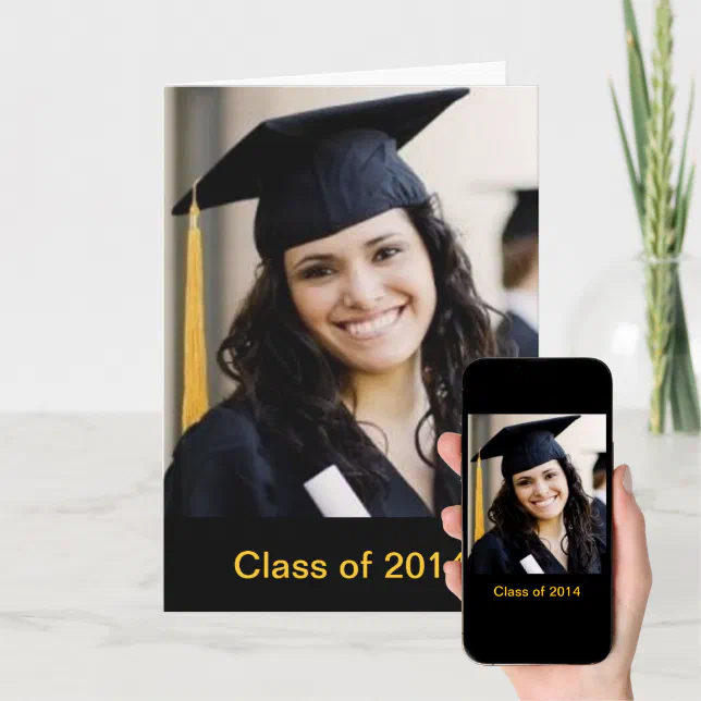 Graduation Custom Photo Greeting Card | Zazzle