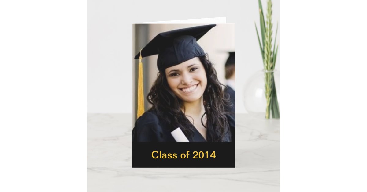 Graduation Custom Photo Greeting Card | Zazzle