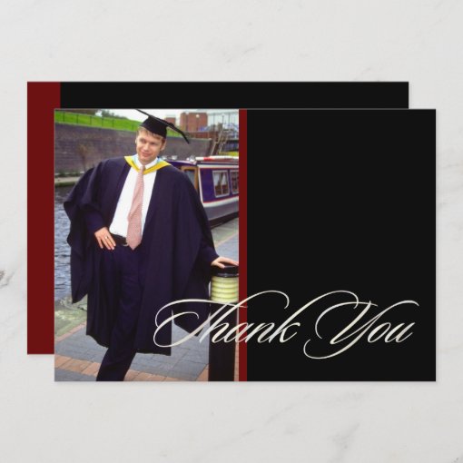 Graduation, Custom Thank You Cards, Flat | Zazzle