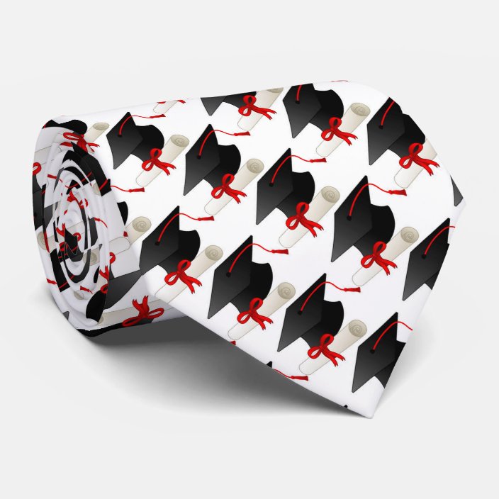 Graduation Diploma and Cap Neck Tie | Zazzle.com
