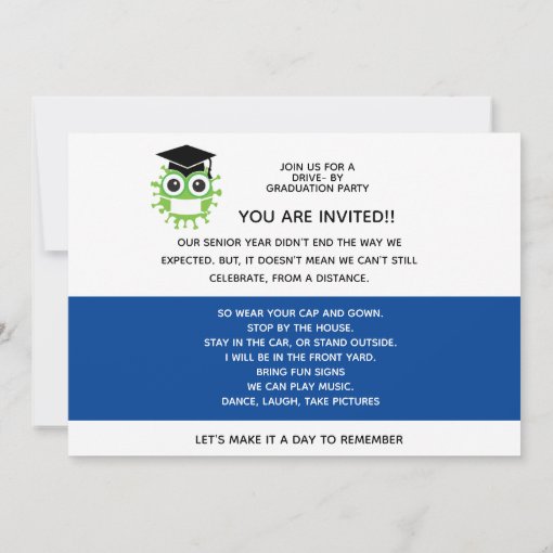 Graduation Drive By Parade, Graduation Party Announcement | Zazzle