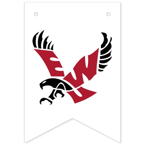 Graduation Eastern Washington Eagle Logo Bunting Flags | Zazzle