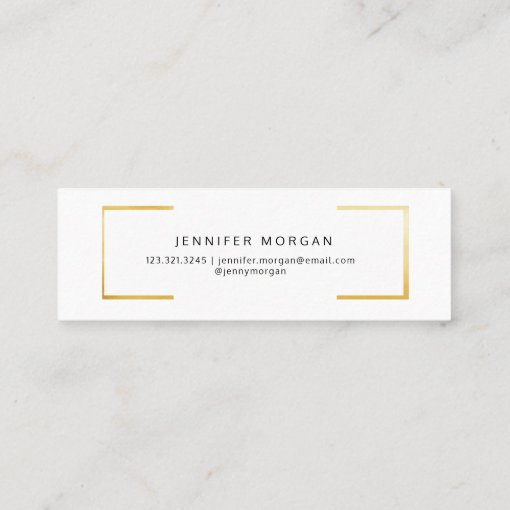 Graduation Elegant Gold Border Name Card | Zazzle