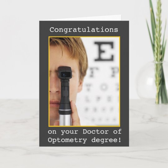 Graduation -Eye Doctor Optometry Card | Zazzle.com