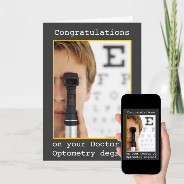Graduation -Eye Doctor Optometry Card | Zazzle