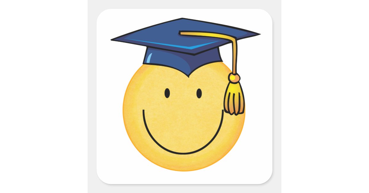 Graduation Face Sticker | Zazzle