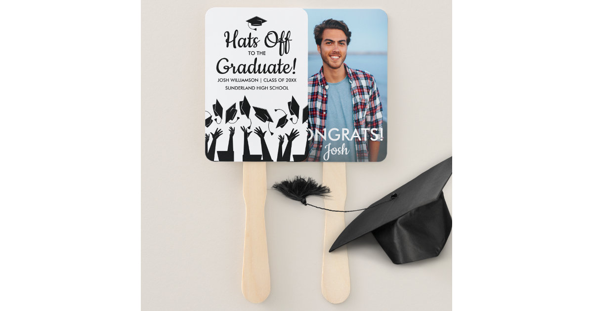Graduation Fan Place Holder Custom Graduate Photo | Zazzle