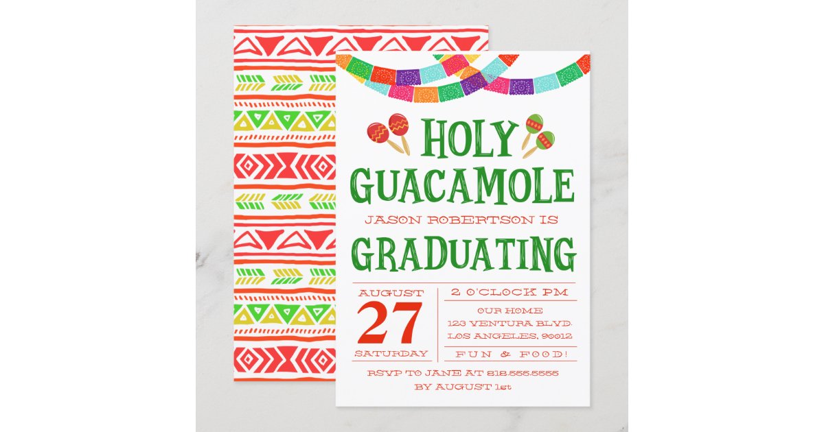 GRADUATION FIESTA INVITATION | Zazzle