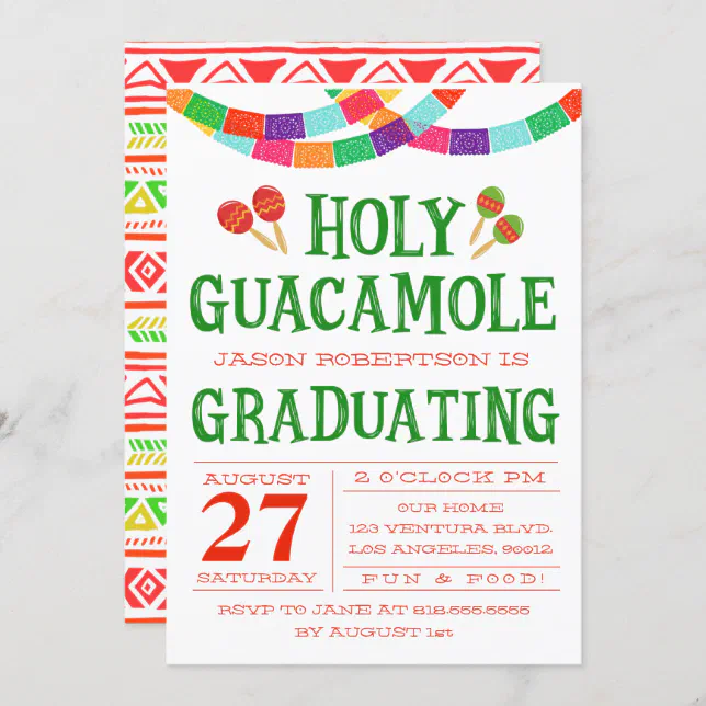 GRADUATION FIESTA INVITATION | Zazzle