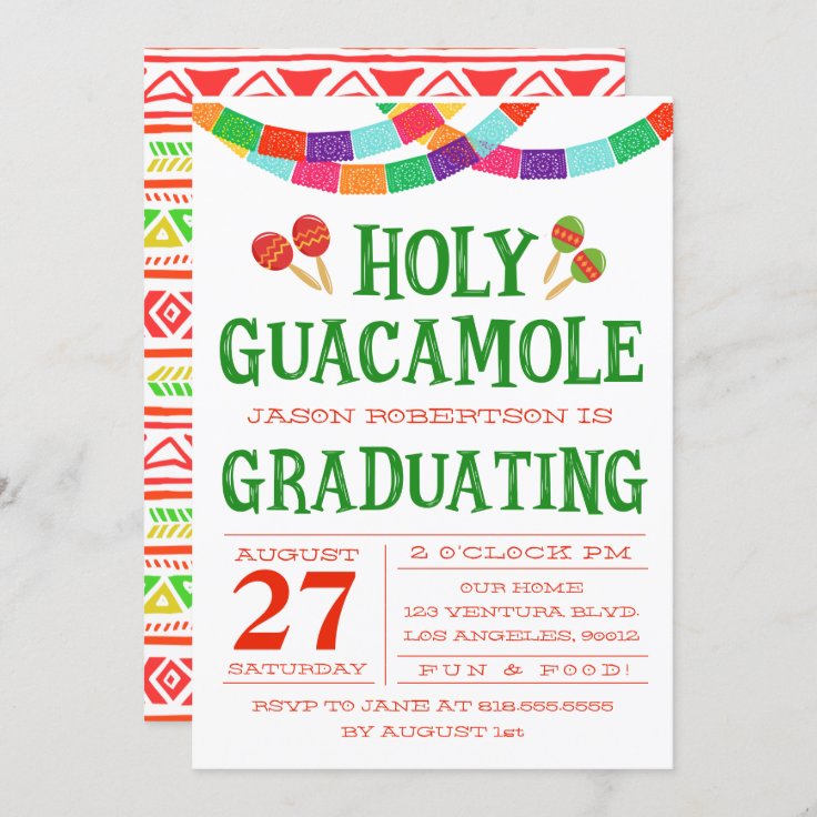 GRADUATION FIESTA INVITATION | Zazzle