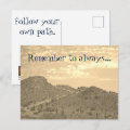 Graduation Follow Your Own Path Desert Hiking Postcard | Zazzle