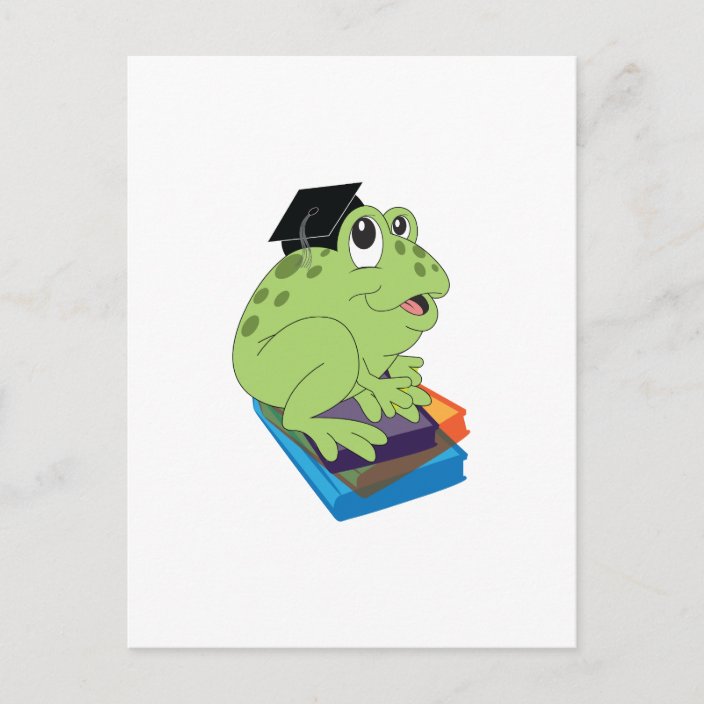 Graduation Frog Announcement Postcard | Zazzle.com