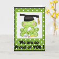 Graduation Frog We are Proud of You Greeting Card | Zazzle