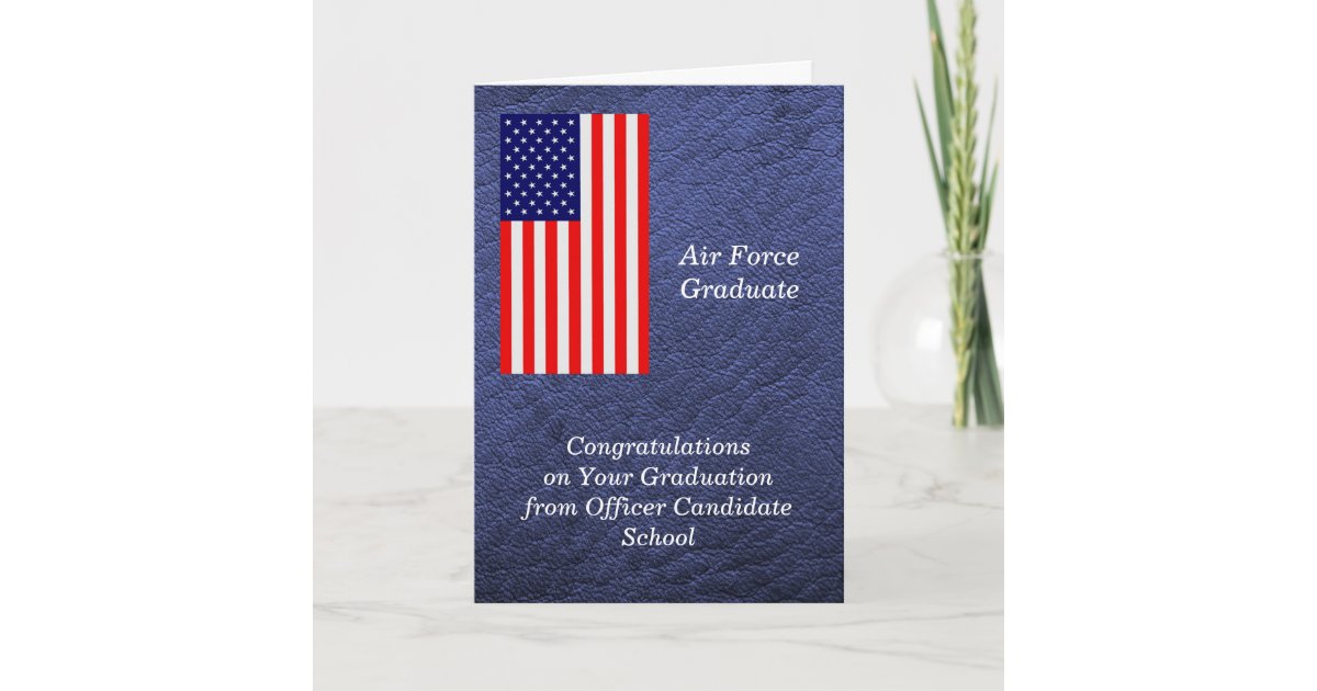 Graduation from OCS Air Force Card | Zazzle