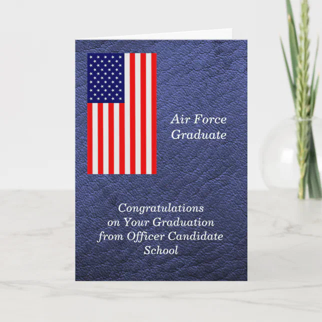 Graduation from OCS Air Force Card | Zazzle