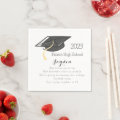 Graduation Fun Facts Grad Cap Custom Napkins | Zazzle