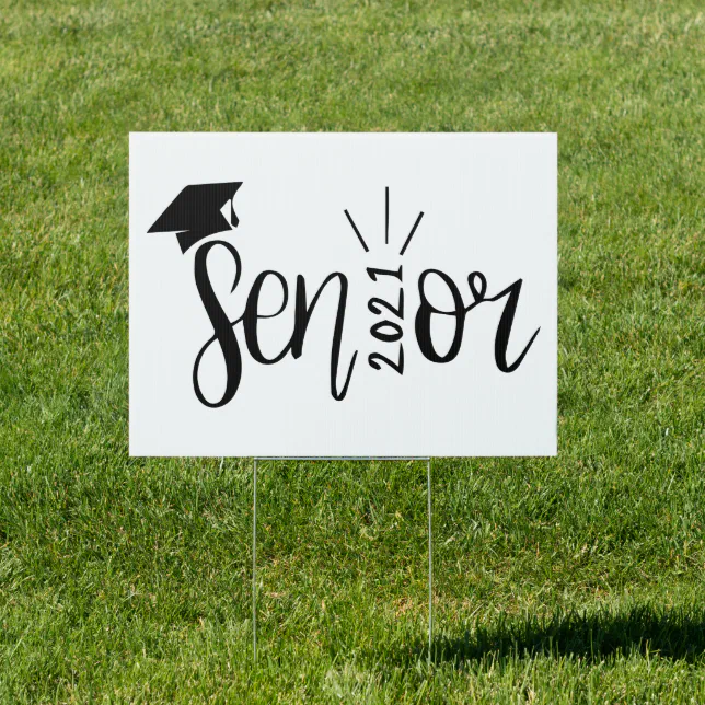Graduation Gift, Class Of 2021, Senior 2021 Sign | Zazzle