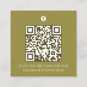 Graduation Gold Calligraphy QR Code Social Media Enclosure Card | Zazzle