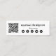 Graduation Graduate QR Code Social Media Mini Business Card | Zazzle