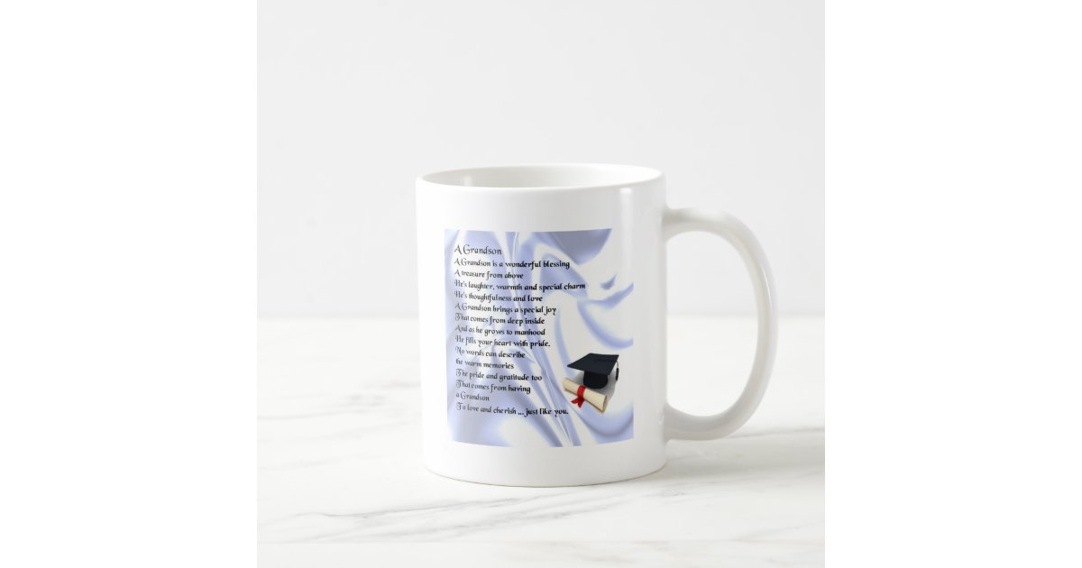 Graduation Grandson Poem Coffee Mug | Zazzle