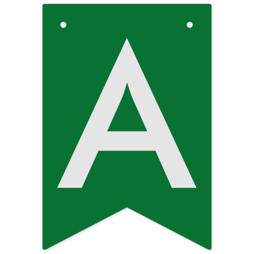 Graduation Green School Bunting Banner | Zazzle