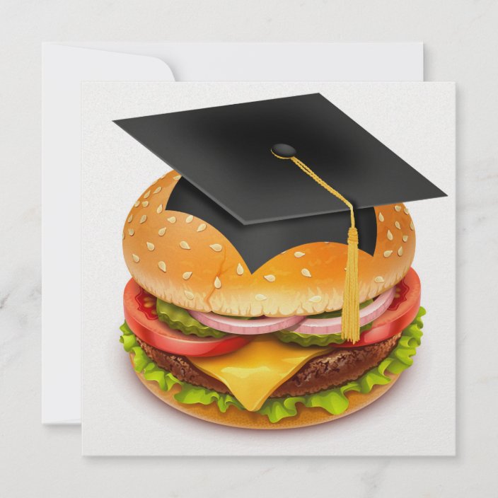 Graduation Hamburger Invitation | Zazzle.com