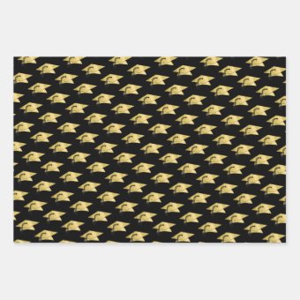 Graduation Hand Lettered CONGRATS GRAD Wrapping Paper Sheets | Zazzle